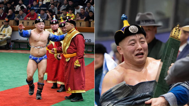 Улсын начин Д Амарсайхан Ховдын Их гурвал ыг хаяж Бөхийн өргөөнд шуугиулав