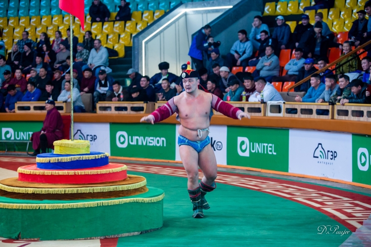 Улсын начин Д Цэрэнтогтох Арслан цолны хүндэтгэлийн барилдаанд түрүүллээ